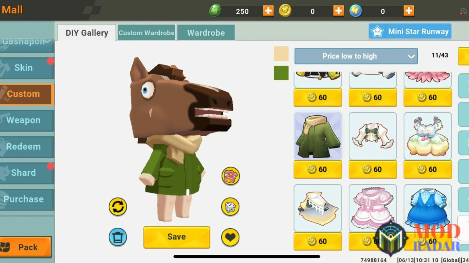 Tải Hack Mini World APK 1.7.11 (Mod Full Xu) Miễn phí