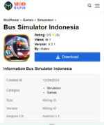 Download Bus Simulator Indonesia Mod APK (Unlimited Money) V4.3.1