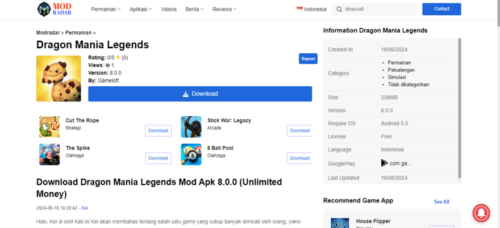 Download Dragon Mania Legends Mod Apk 8.0.0 (Unlimited Money)