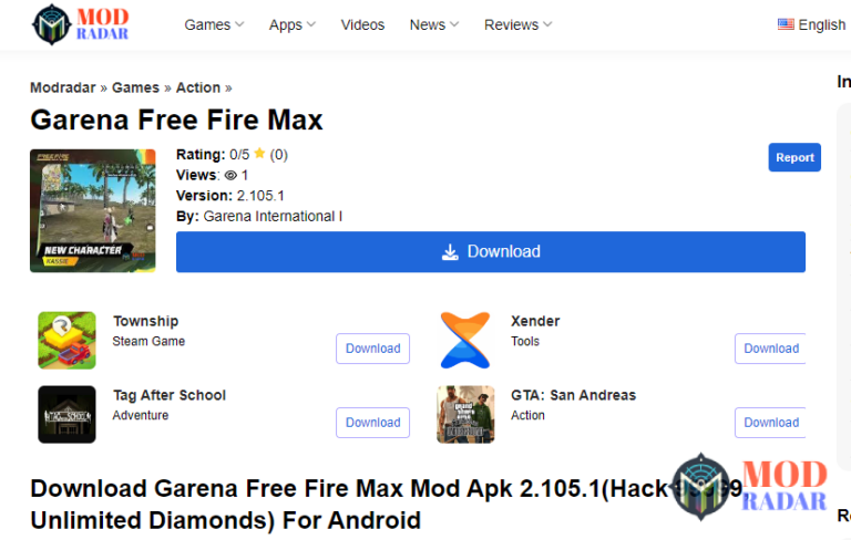 Download Garena Free Fire Max Mod Apk (Hack 99999,Headshot, Unlimited Diamonds) v2.105.1