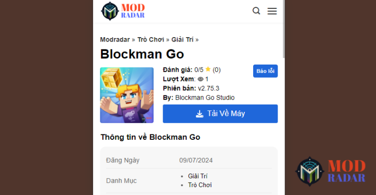Tải Hack Blockman Go Mod Apk v2.112.2 (Vô Hạn Tiền)