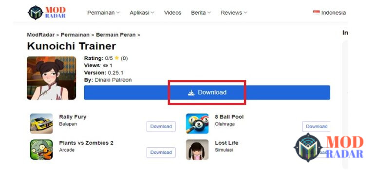 Download Kunoichi Trainer Apk v0.25.1 Terbaru