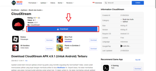 Download CloudXtream APK 4.9.1 (Untuk Android) Terbaru