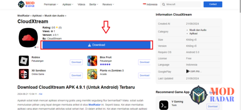 Download CloudXtream APK 4.9.1 (Untuk Android) Terbaru