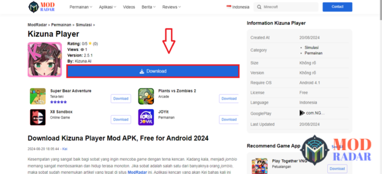 Download Kizuna Player Mod APK, Free for Android 2024