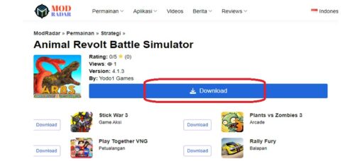 Download Animal Revolt Battle Simulator Mod Apk (Unlocked All) v4.1.3