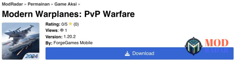 Download Modern Warplanes Mod APK v1.20.2 (Unlimited Money and Gold)