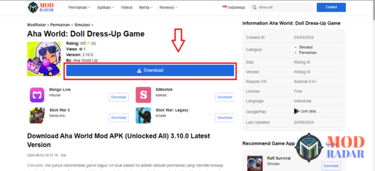 Download Aha World Mod APK (Unlocked All) 3.10.0 Latest Version