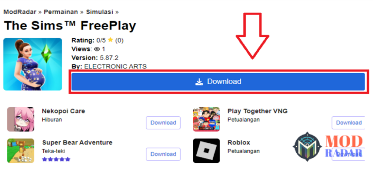 Download The Sims Freeplay Mod APK (Uang Tidak Terbatas) 5.87.2